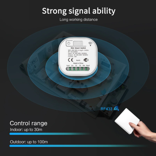 Smart Push Button With Breakers (1-Gang+1-Breaker) – Ekoswitch